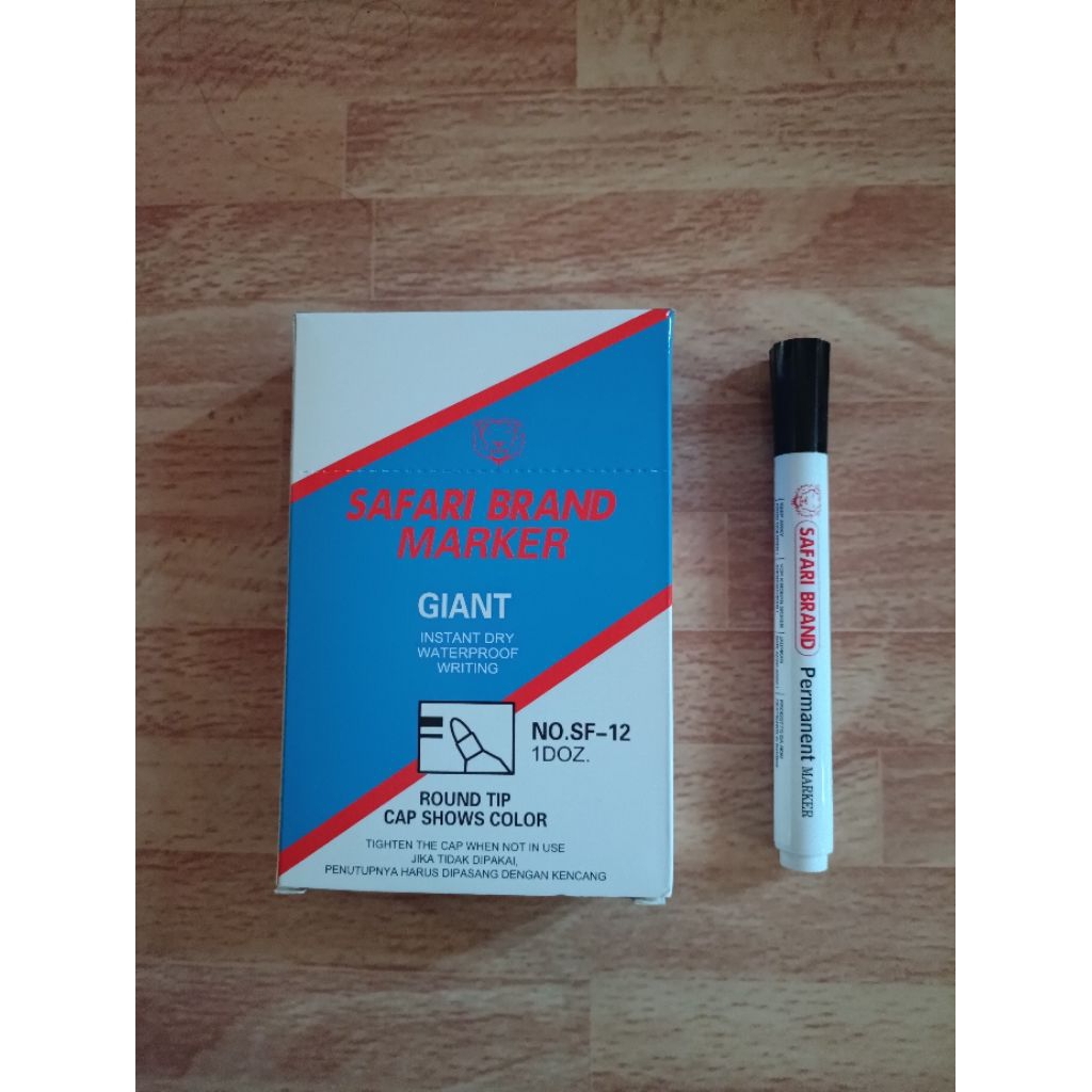 Jual Spidol Permanen 1pak (isi 12pcs) | Shopee Indonesia