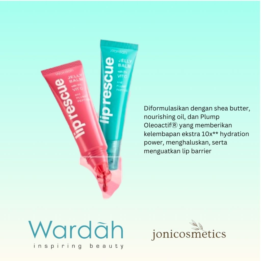 Jual Wardah Lip Rescue Jelly Balm Dusty Rose & Clear | Shopee Indonesia