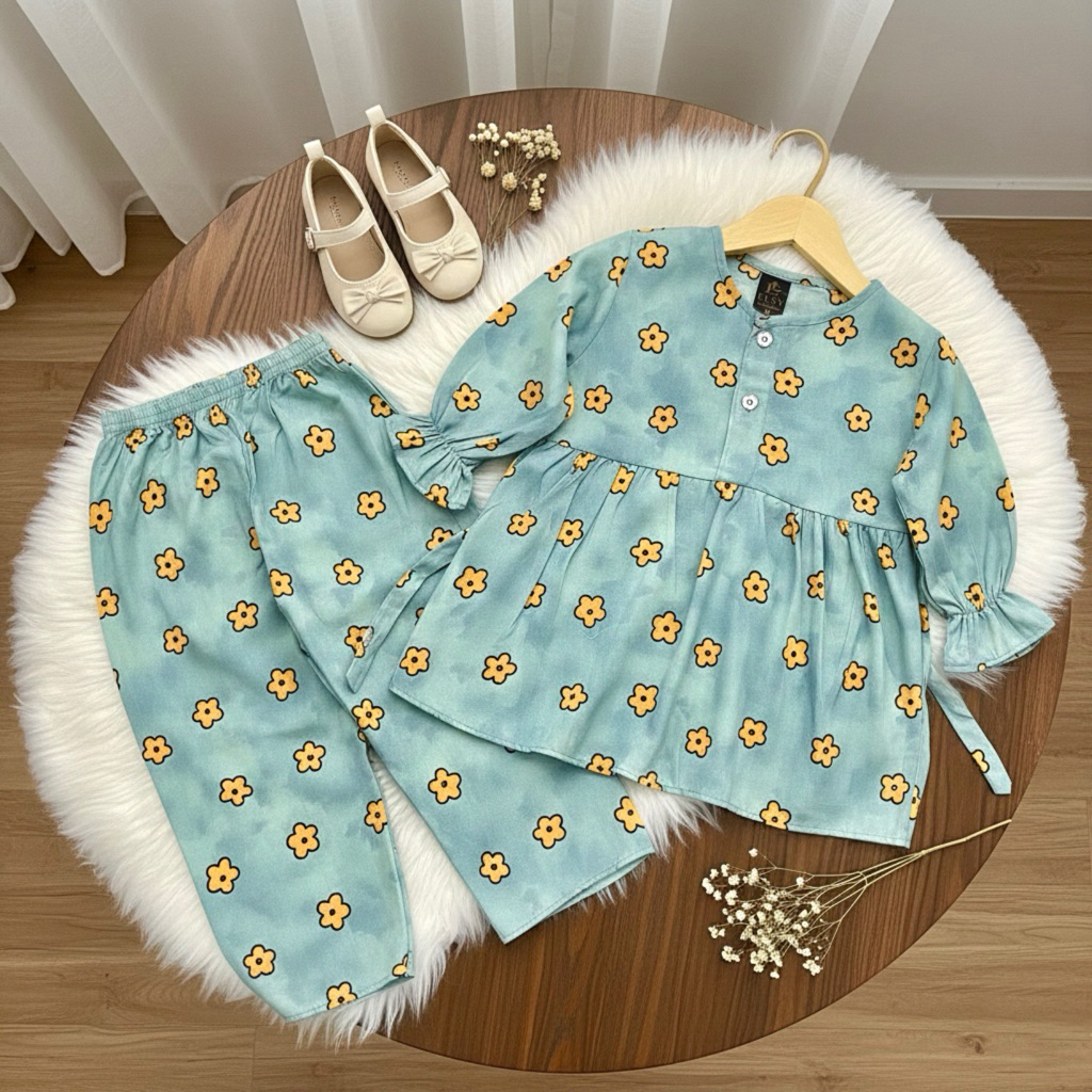Jual 1-6 thn Setelan Anak Bahan katun Rayon One Set Rayon Anak | Shopee ...