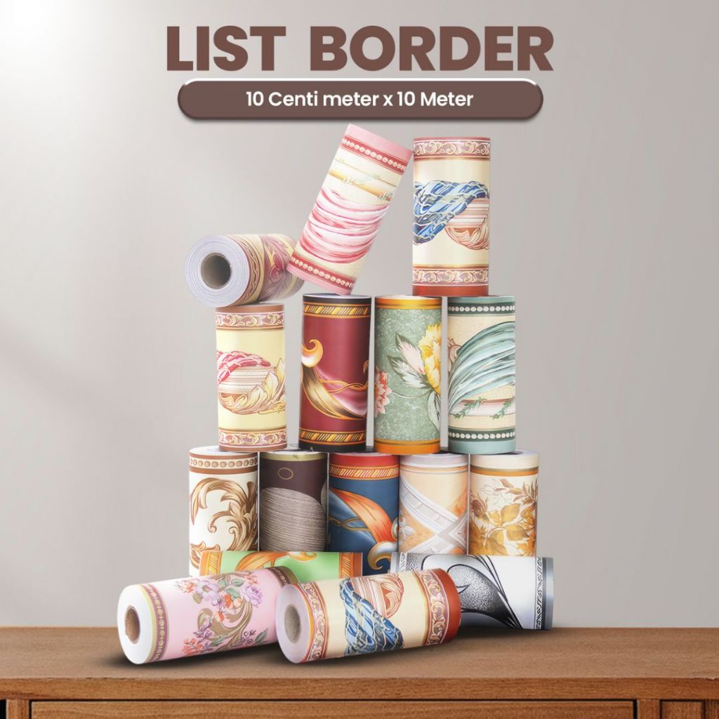 Jual List Wallpaper Dinding / List Wallpaper Dinding 10 Meter ...