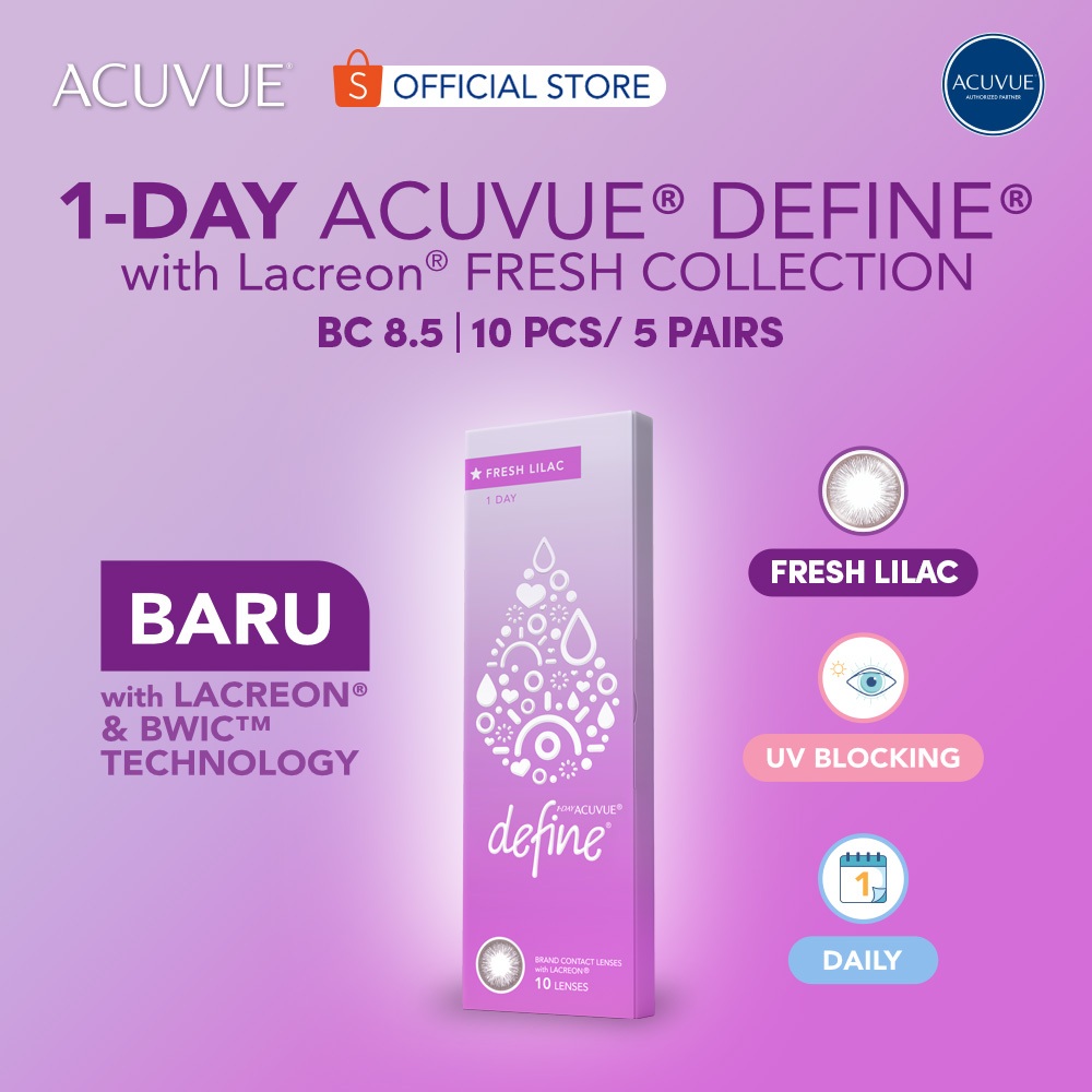 Jual Acuvue Define Fresh Lilac 10 Pcs (Daily) | Shopee Indonesia