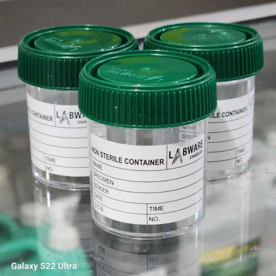 Jual SPECIMEN CONTAINER 60 ML NON STERILE LABWARE ECER 1 PCS / URINE ...