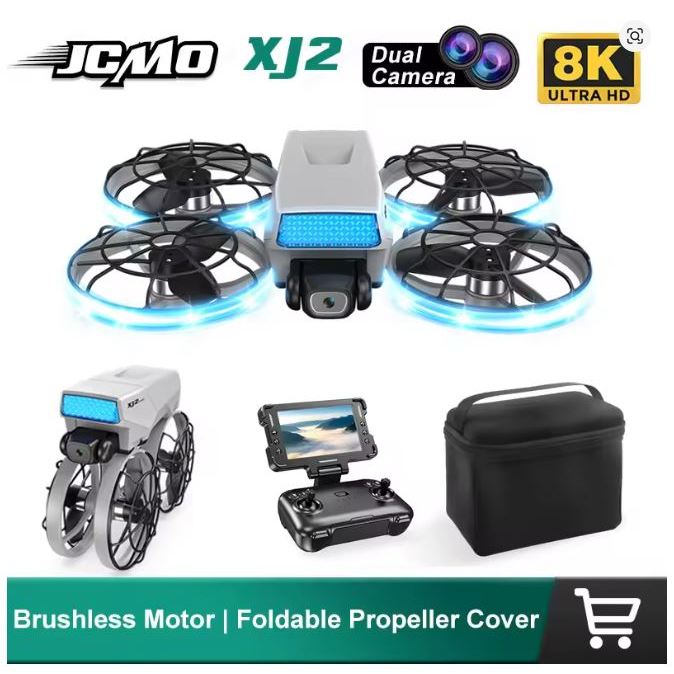 Jual New Drone XJ2 Mini Camera 8K Camera Optional 4.3in Screen Remote ...
