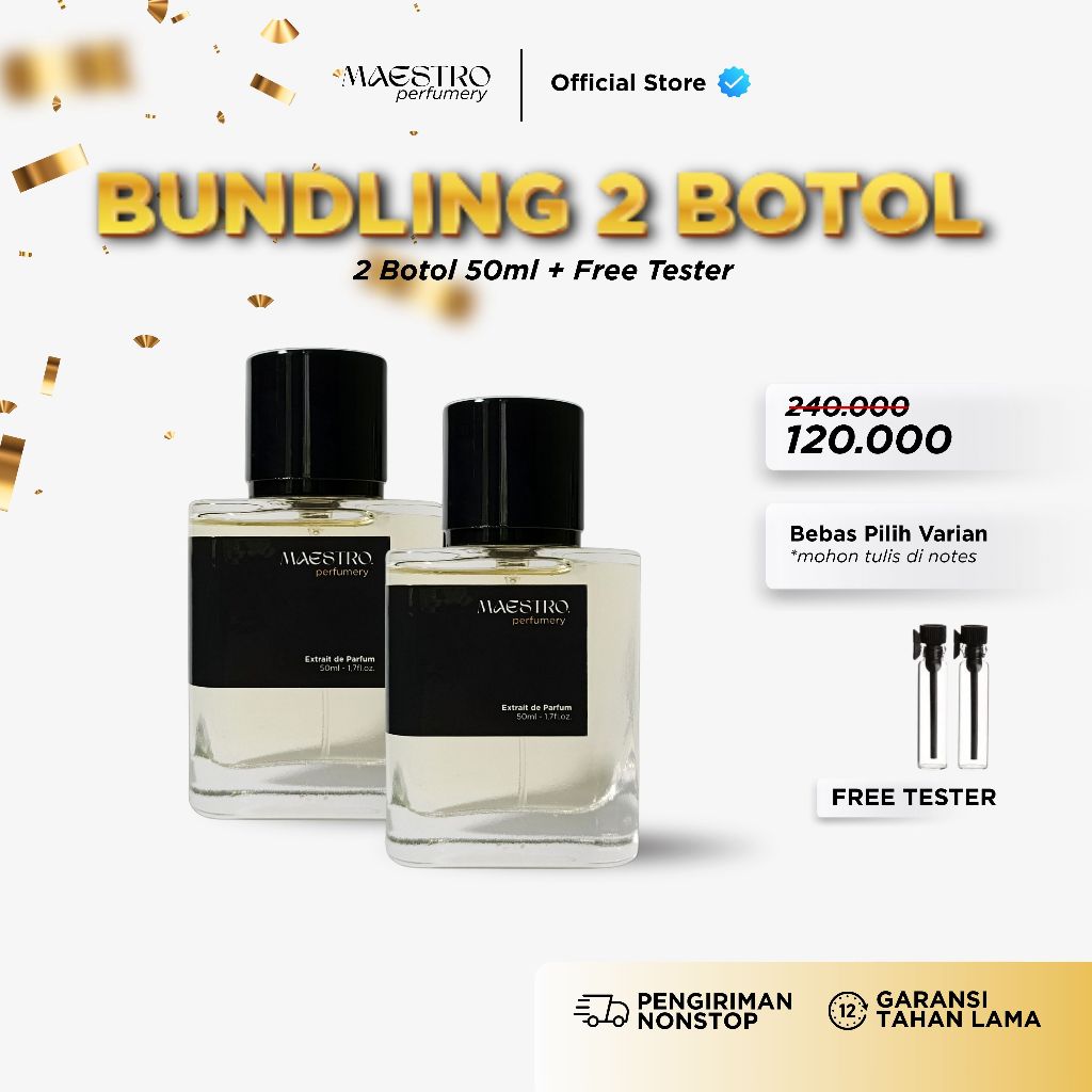 Jual Maestro Perfumery - Promo Bundling 2 Botol Parfum 50ml Bebas Pilih ...