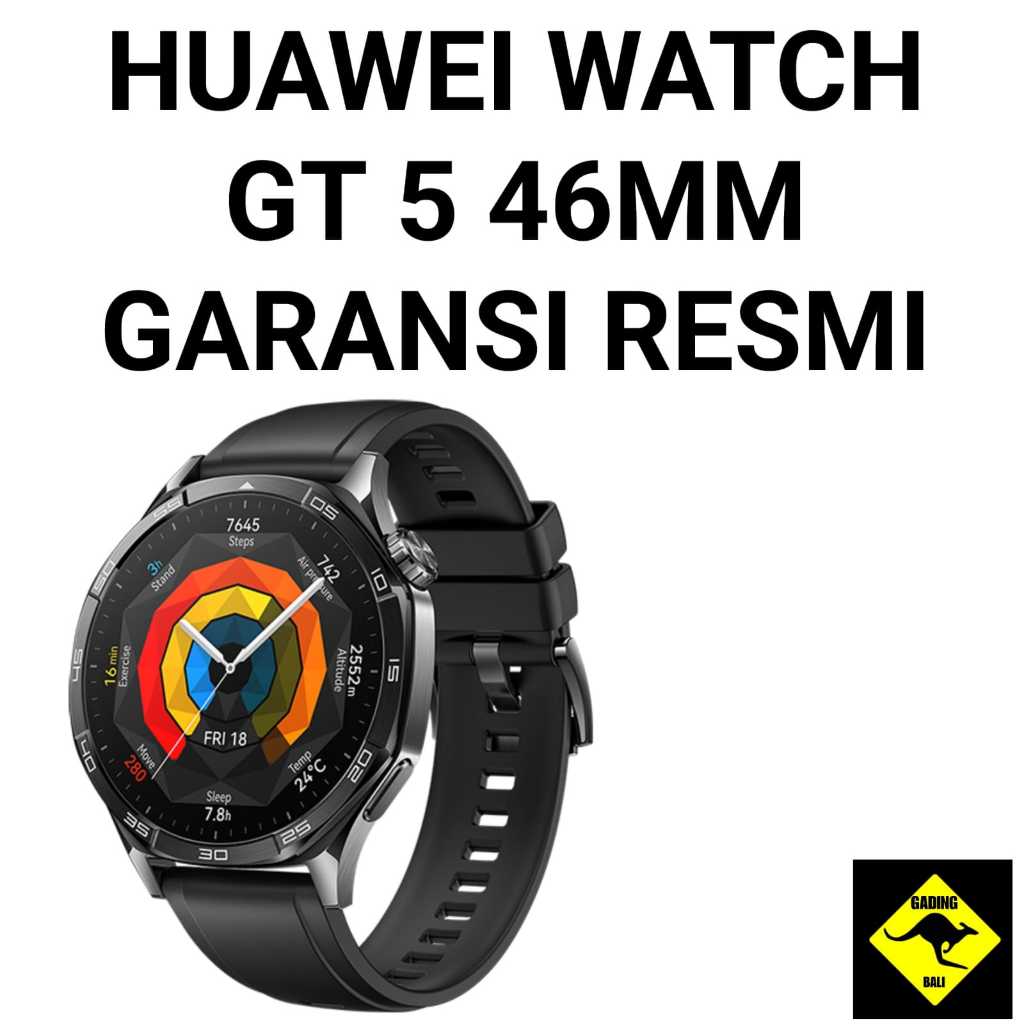 Jual Huawei Watch GT 5 Smartwatch - 46mm Garansi Resmi Black | Shopee ...