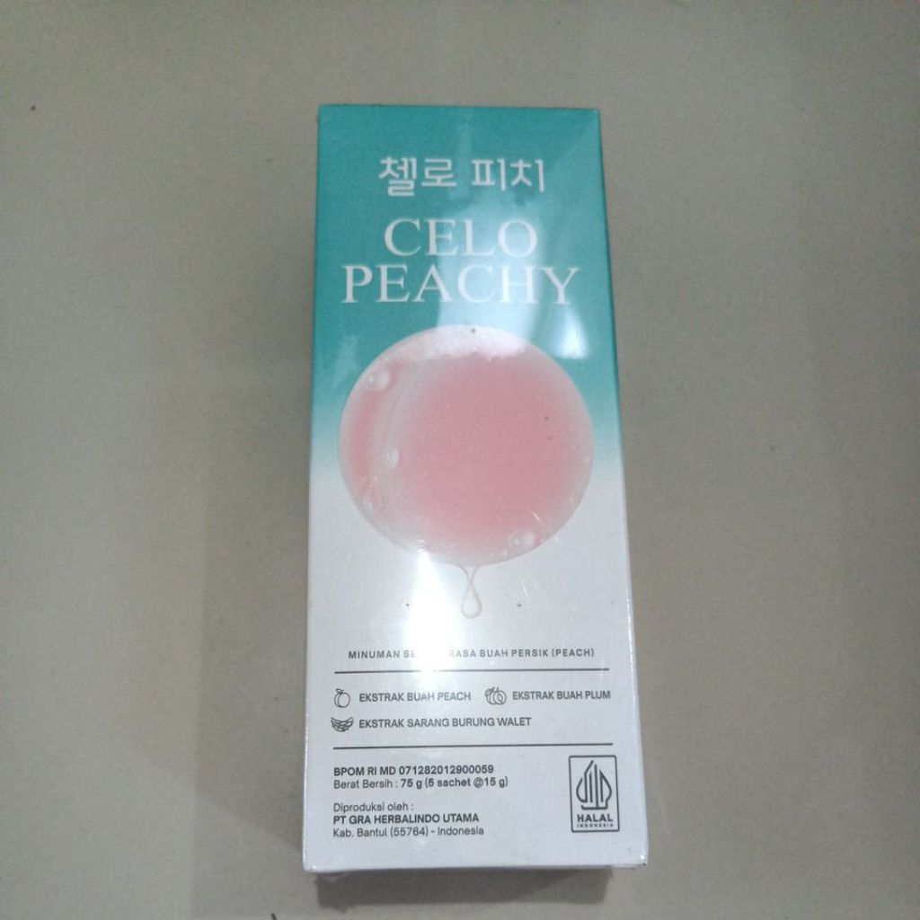 Jual CELO PEACHY POWDER DRINK ISI 5 SACHET ORIGINAL READY STOK | Shopee ...
