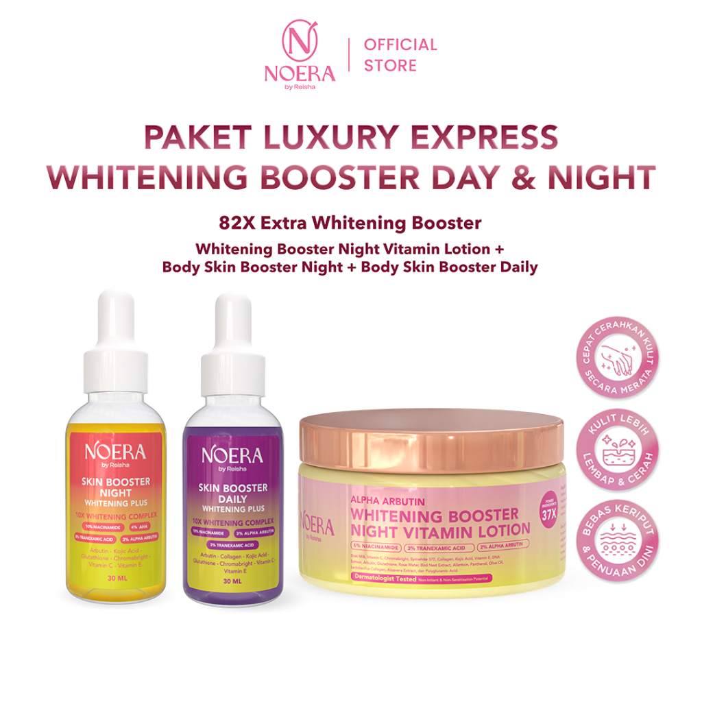 Jual Noera Paket Luxury Express Whitening Booster Day & Night ...