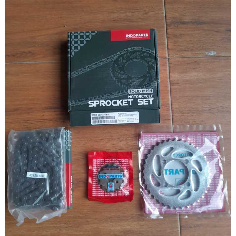 Jual INDOPARTS Gear Gir Paket Set Suzuki Smash Old New Shogun 125 428S ...