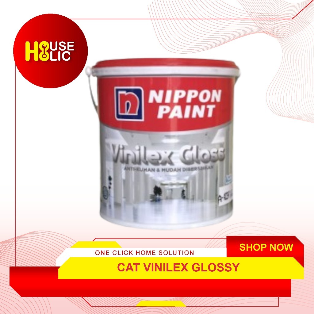 Jual Cat Vinilex Nippon Paint Gloss 12.5 Kg Cat Tembok Dinding ...