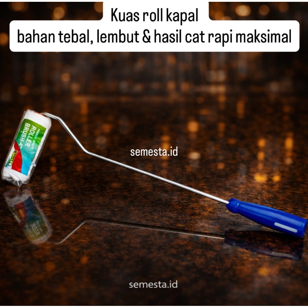 Jual Kuas Roll Cat Kapal Heavy Duty Tebal Anti Rontok – Roller Cat ...