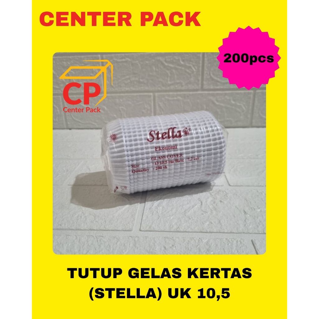 Jual (200lbr) Paper Glass Lid Cover / Penutup Gelas Kertas (STELLA ...