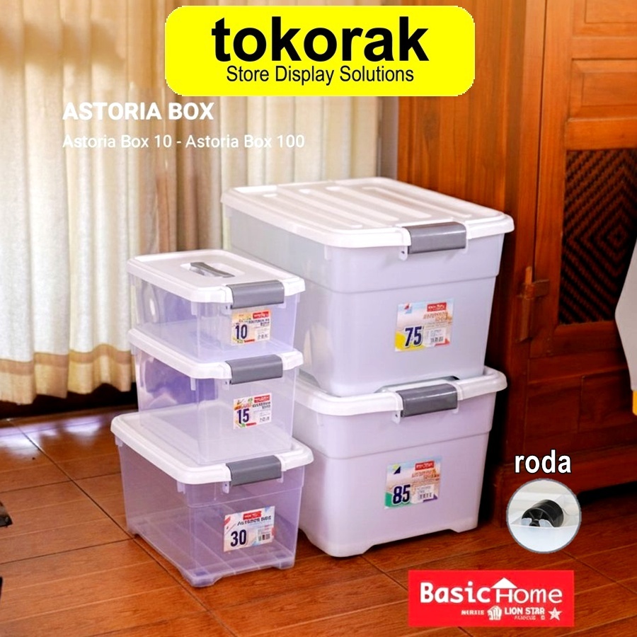 Jual LION STAR BASIC HOME ASTORIA CONTAINER BOX PLASTIK 30 45 55 75 85 ...
