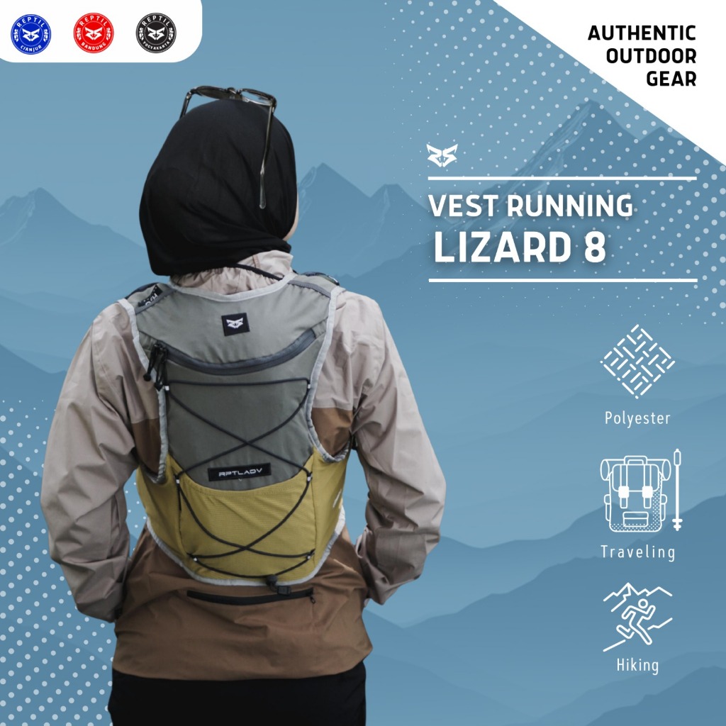 Jual Tas Hydropack/Vest Running Reptil Adventure Lizard 8 - Running ...