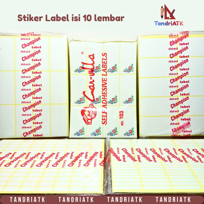 Jual [10 Lembar/ 1 Pak] Sticker Label 99 (5 x 34mm) / 103 (6,3 x 3,2cm ...