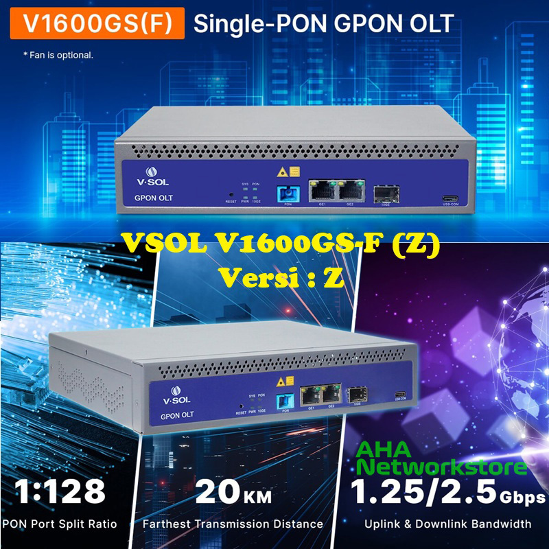 Jual V1600GS F OLT GPON VSOL V1600GS F Single GPON OLT VSOL V1600GSF Z ...