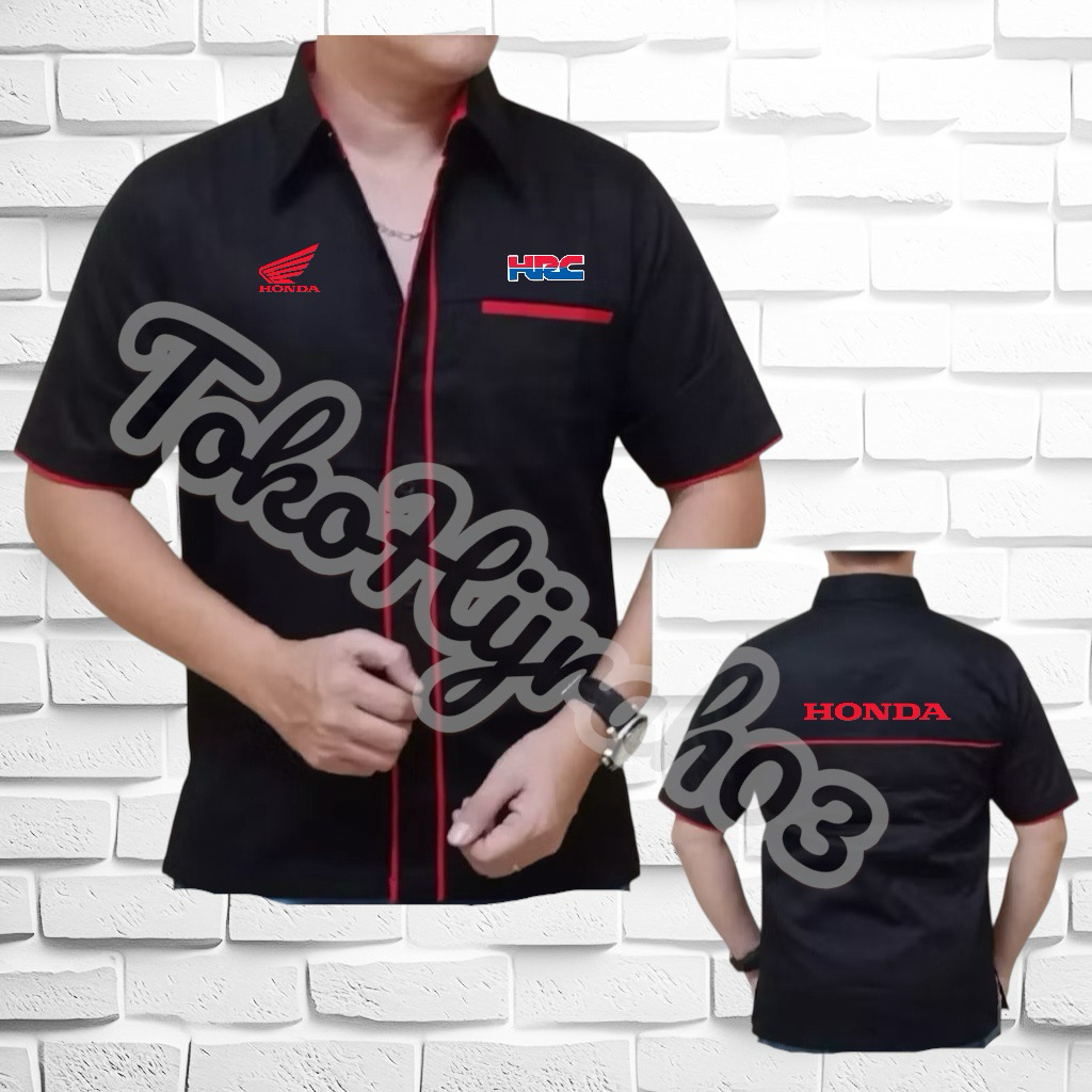 Jual UKURAN BIG SIZE - KEMEJA HONDA HRC SERAGAM HONDA HRC KEMEJA HRC ...