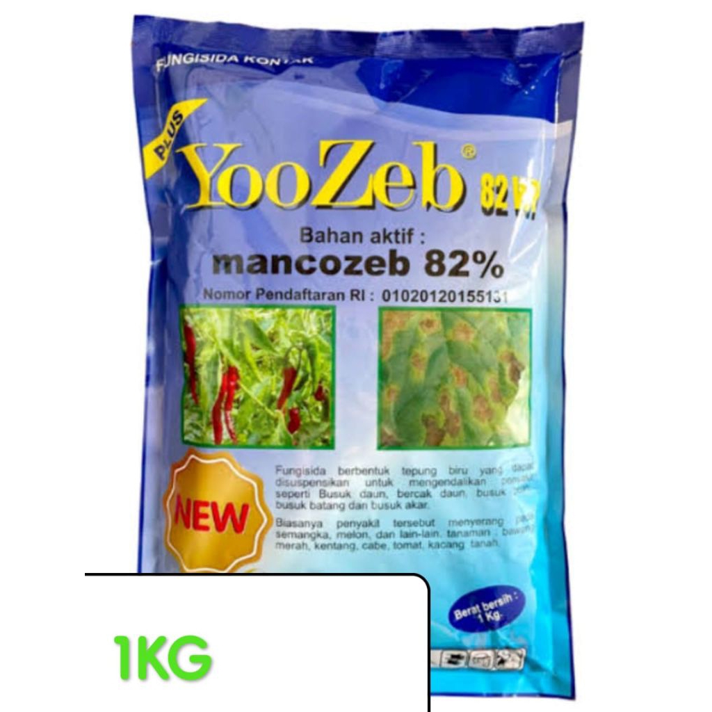 Jual Fungisida YOOZEB 82WP 1kg - Mancozeb Biru untuk Pengendalian ...
