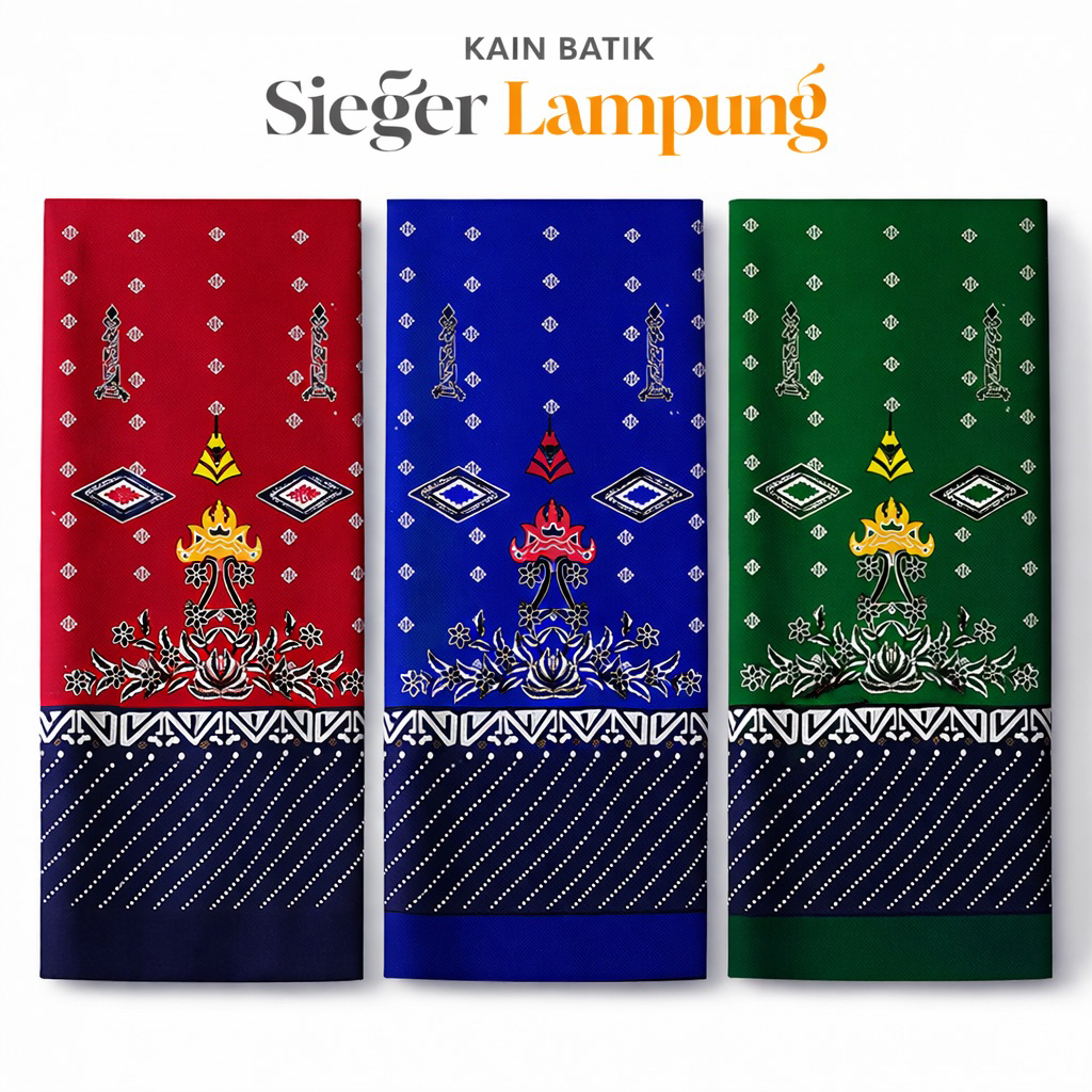 Jual Kain Batik Siger Lampung | Bahan Sanwos Foil Halus Lembut Tidak ...