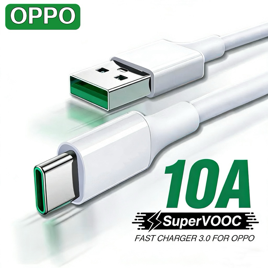 Jual Kabel Data OPPO 10A Type-C 1M — VOOC / SuperVOOC Fast Charging ...