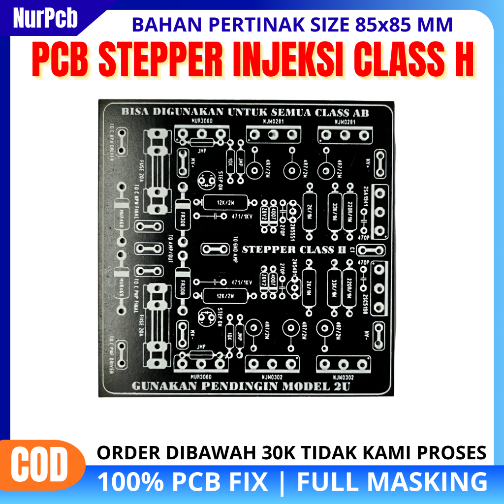 Jual NUR PCB - PCB Stepper Injeksi Class H Untuk Power Amplifier Class ...