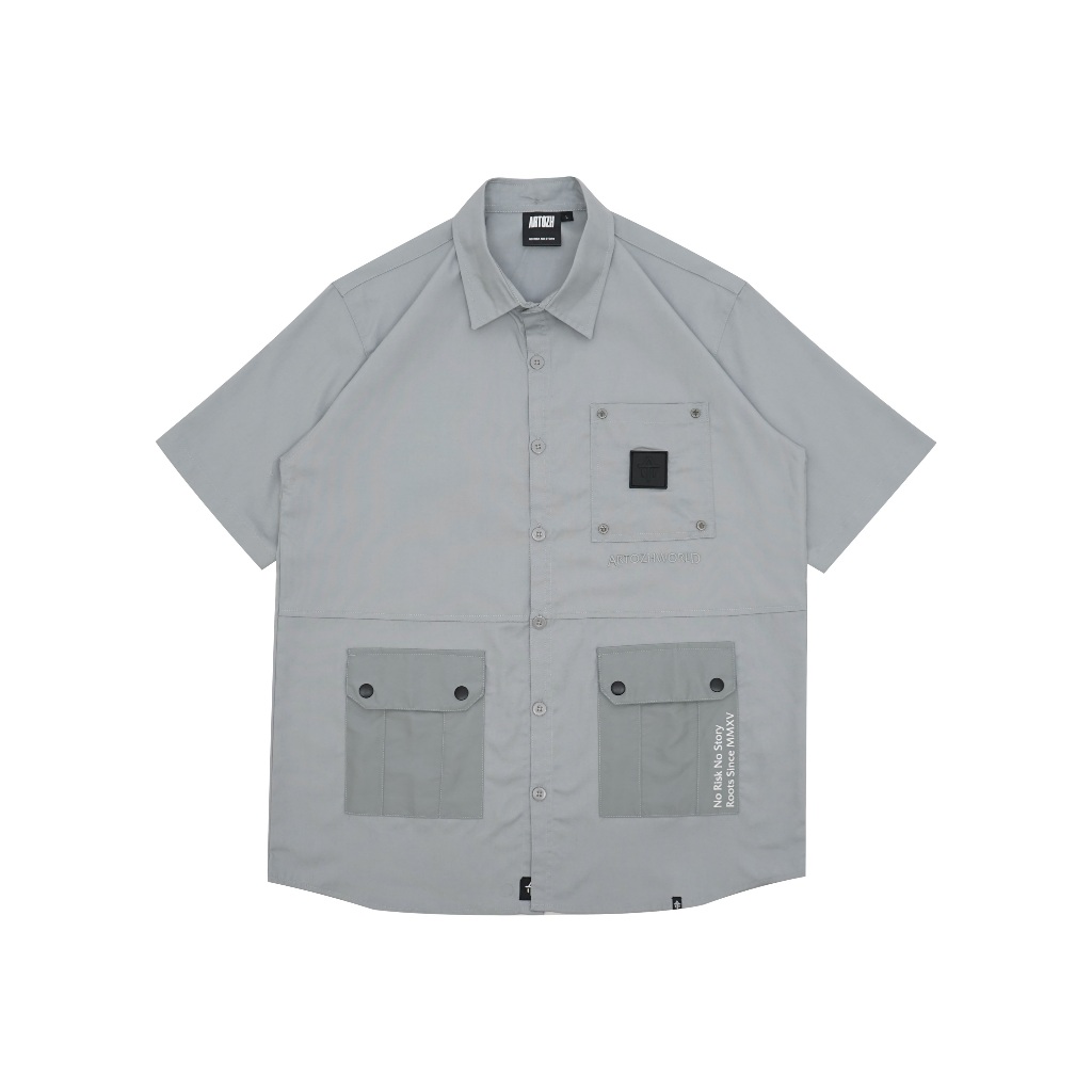 Jual ARTOZH - WORKSHIRT BENEDICT GREY | Shopee Indonesia