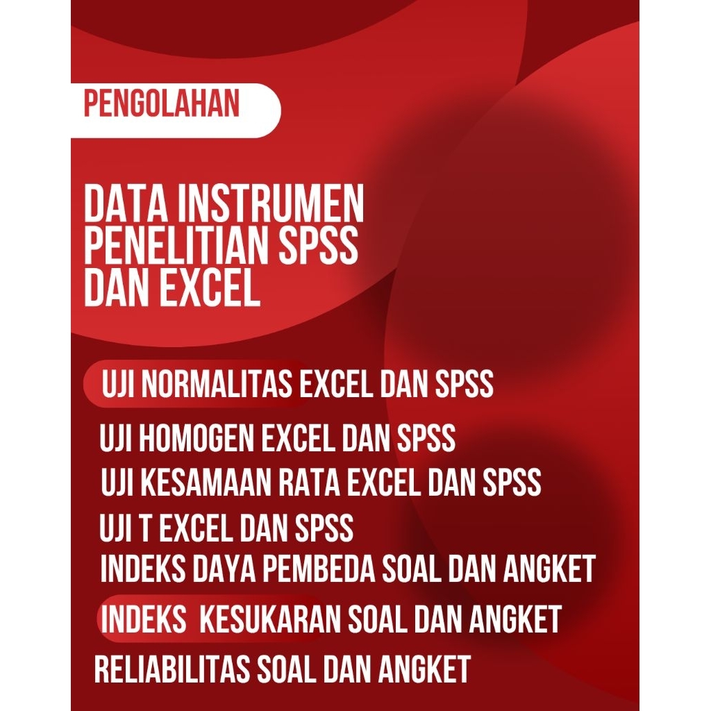 Jual Olah data instrumen penelitian kuantitatif, uji Normalitas ...