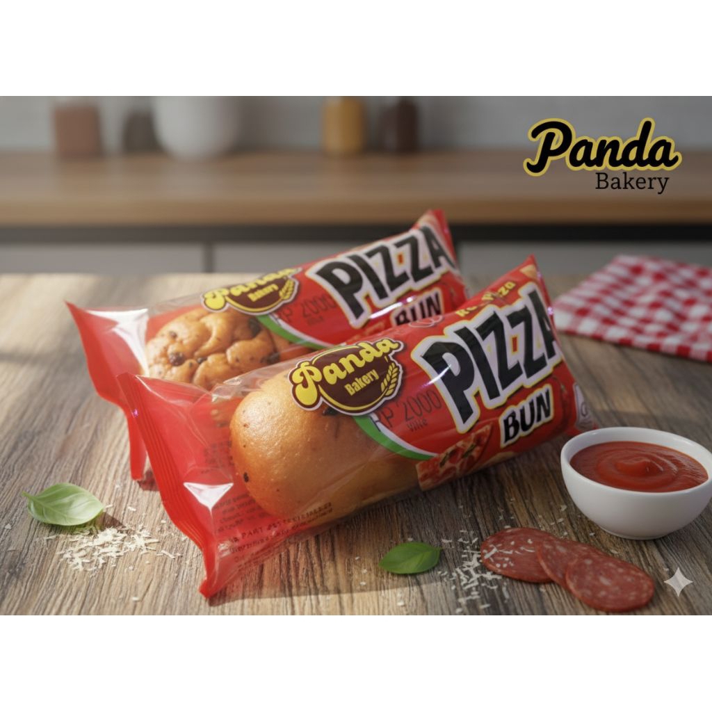 Jual Panda Roti Pizza Bun 55gr Empuk Lembut | Shopee Indonesia