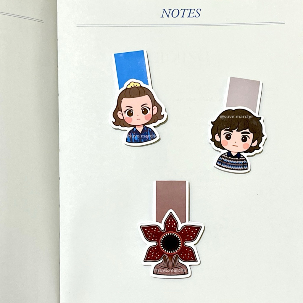 Jual Magnetic Bookmark Stranger Things || Pembatas Buku Magnet Stranger ...