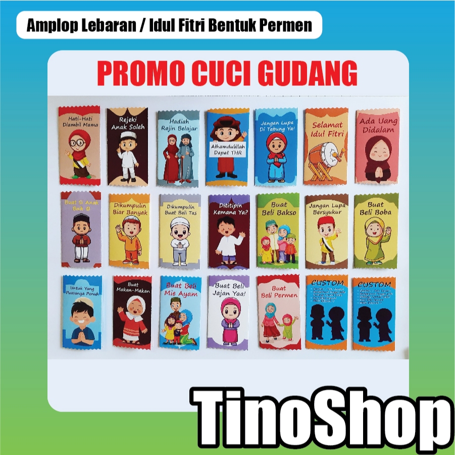 Jual Angpao Model Permen, Amplop Lebaran, Idul Fitri, THR, Bisa Custom ...
