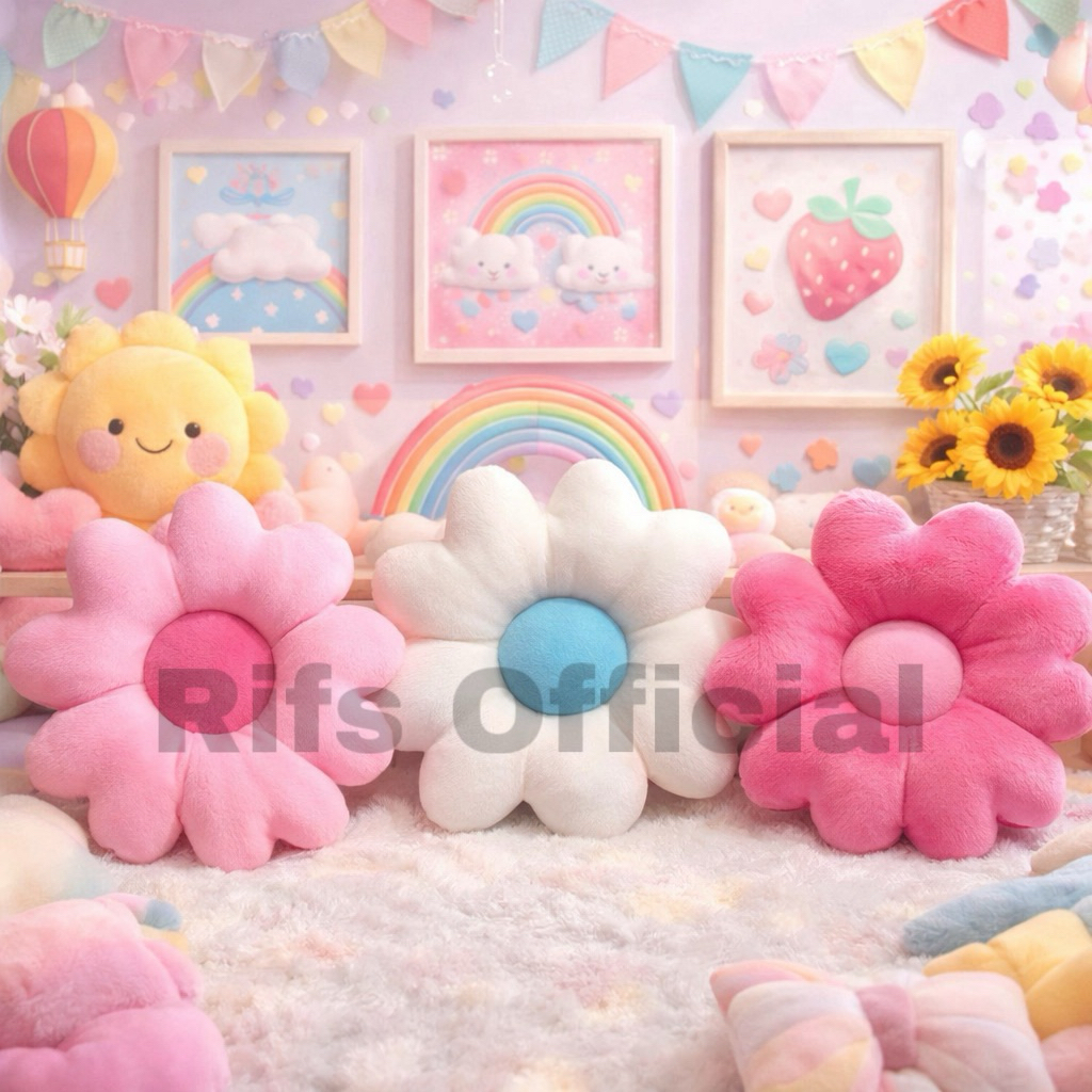 Jual RIFS-Bantal Bunga Tanaman Matahari Boneka 40 CM SNI Bahan Lembut ...