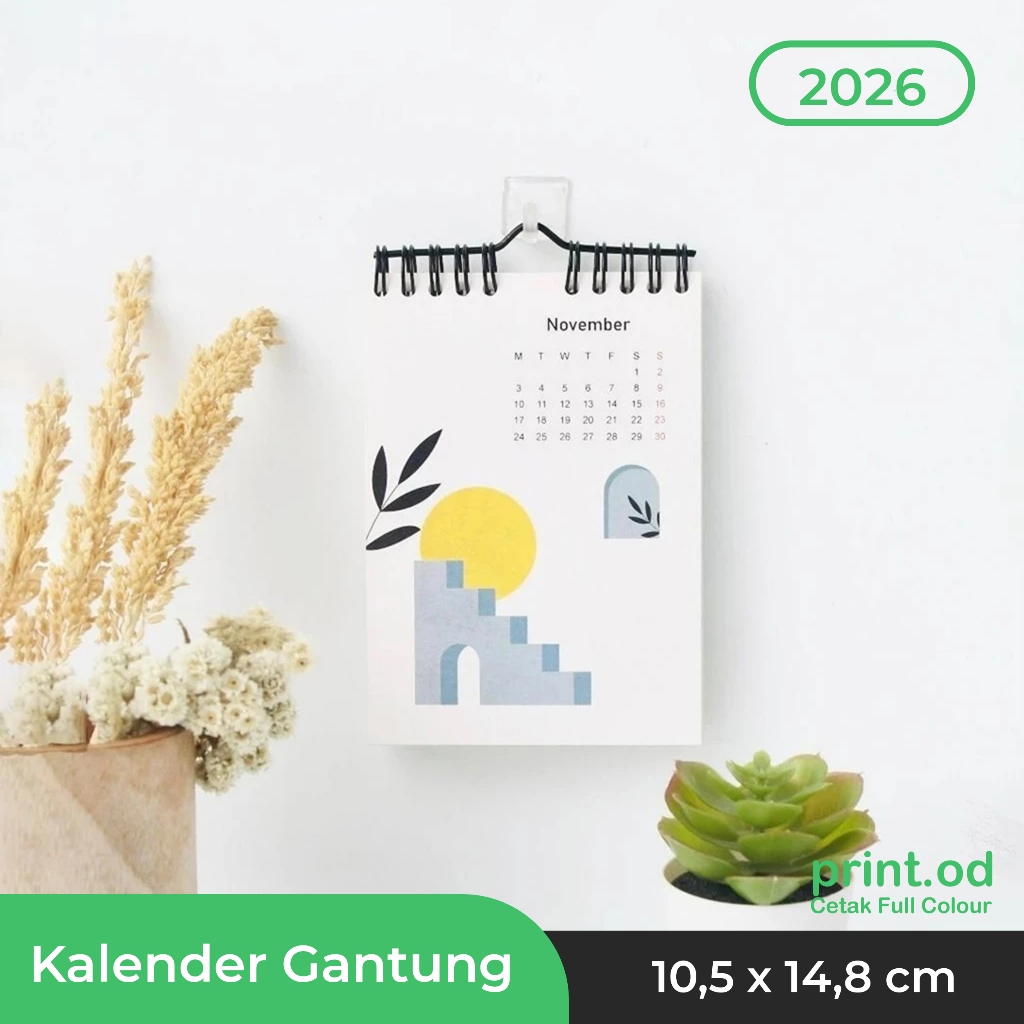 Jual Kalender 2026 Estetik #Model Gantung (Ukuran A6 14,8x10,5 cm ...