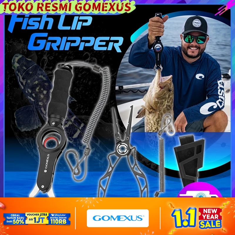 Jual Gomexus Fish Lip Grip Aluminum Alloy Tang Kail Fish Clamp Plier ...