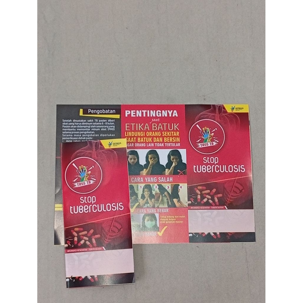 Jual Leaflet Stop Tuberculosis - TBC - Gangguan paru-paru - Brosur ...