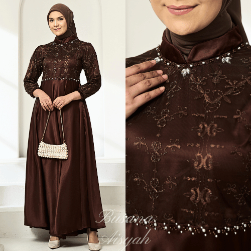 Jual Brina Dress - Gamis Lebaran Model Terbaru Special Burgundy ...