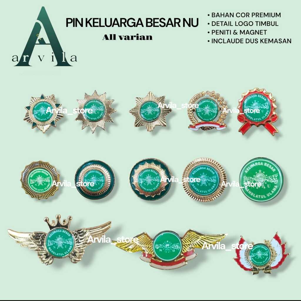 Jual Pin keluarga besar NU / pin organisasi NU / aksesoris keluarga ...