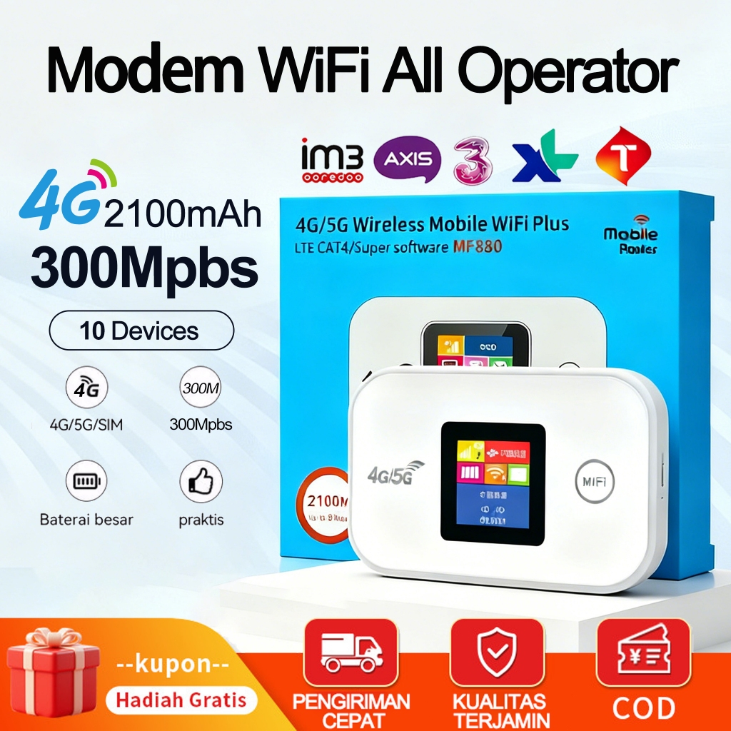 Jual Modem Wifi 5G All Operator SIM Card Mini wifi Layar Warna WIFI ...