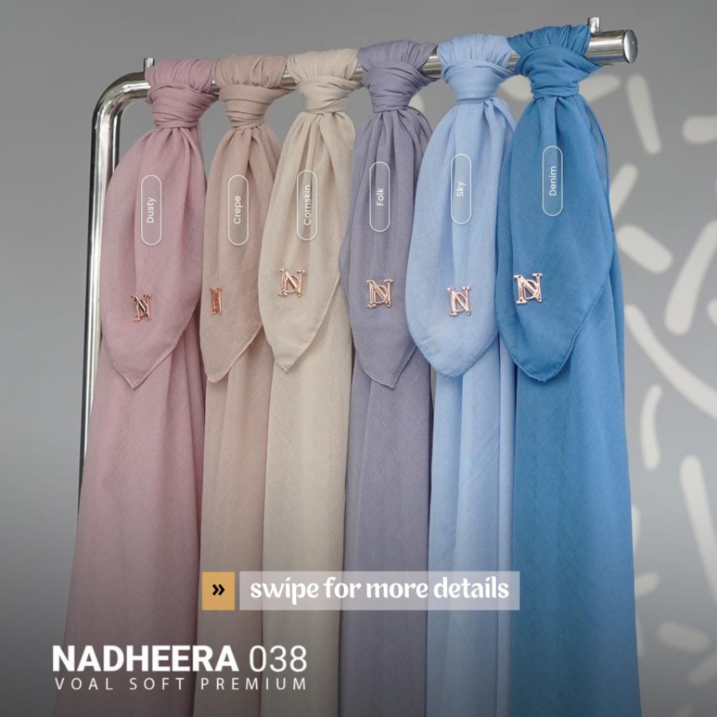 Jual 038 NADHEERA SCARF / N038 by Nadheera Luxury [ NEW - DF Plain ...