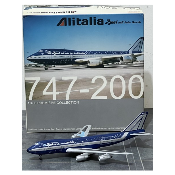 Jual Diecast Pesawat Boeing 747-200B Alitalia Baaci Livery N7470 1/400 ...
