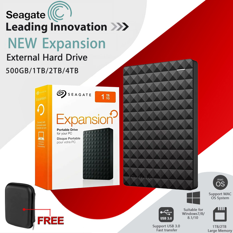 Jual NEW Seagate Expansion Portable Drive 500GB 1TB 2TB 4TB External ...