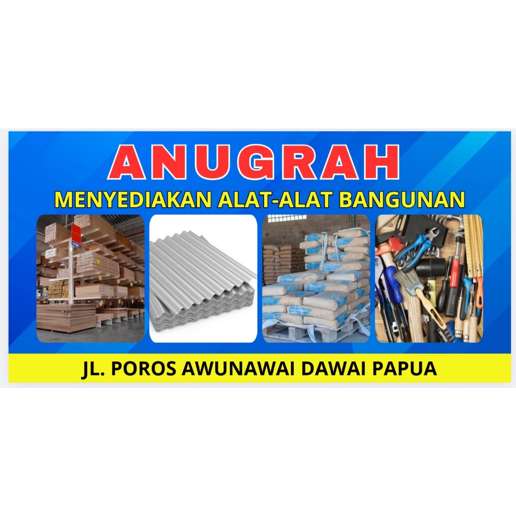 Jual Banner / Spanduk Toko Material / Bangunan | Shopee Indonesia