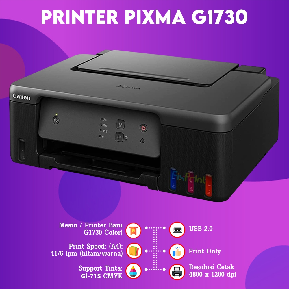 Jual Fixprint Printer Canon G1010 Print Only Printer Efficient G2770 ...