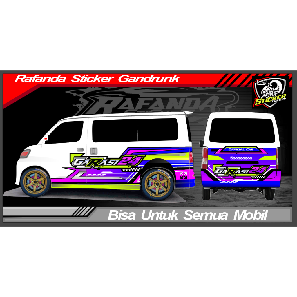 Jual Stiker Decal Grandmax Blindvan Luxio Full Body | Shopee Indonesia