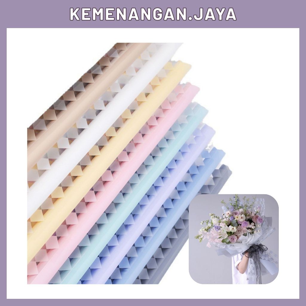 Jual Isi 20 LEMBAR Flower Wrapping Paper Rubik's Cube Kertas Buket ...