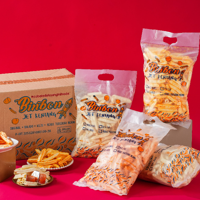 Jual Snack Kentang Binbon JET Original Balado Keju @200 Gr/DUS Weimar ...