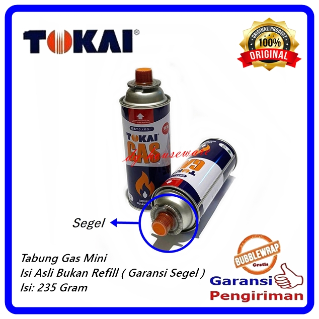 Jual Tabung Gas Mini Tabung Gas Kompor Portable Isi 235 Gram Asli ...