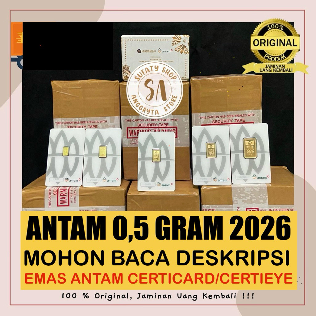 Jual EMAS ANTAM 0,5 GRAM CERTICARD ANTAM BUMN EMAS 0,5 GRAM LOGAM MULIA ...