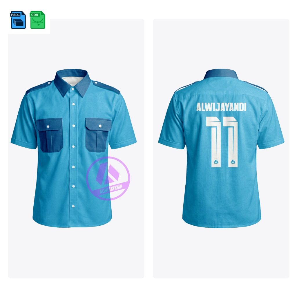 Jual MOCKUP BAJU PDL TANGAN PENDEK // PS & CDR | Shopee Indonesia