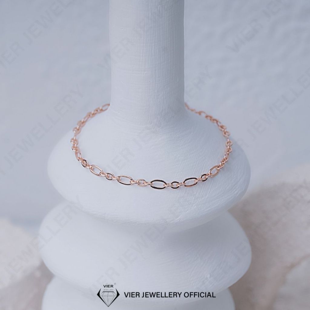 Jual Vion S925 Bracelet 10493, Gelang Silver Lapis Emas, Gelang Perak ...