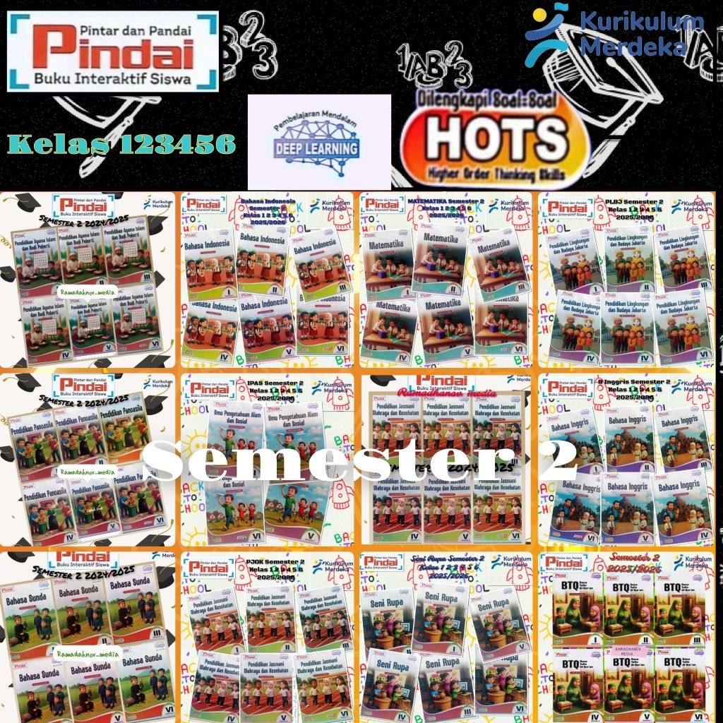 Jual [2025] LKS Pindai Kelas 1 2 3 4 5 dan 6 SD MI Kurikulum Merdeka ...