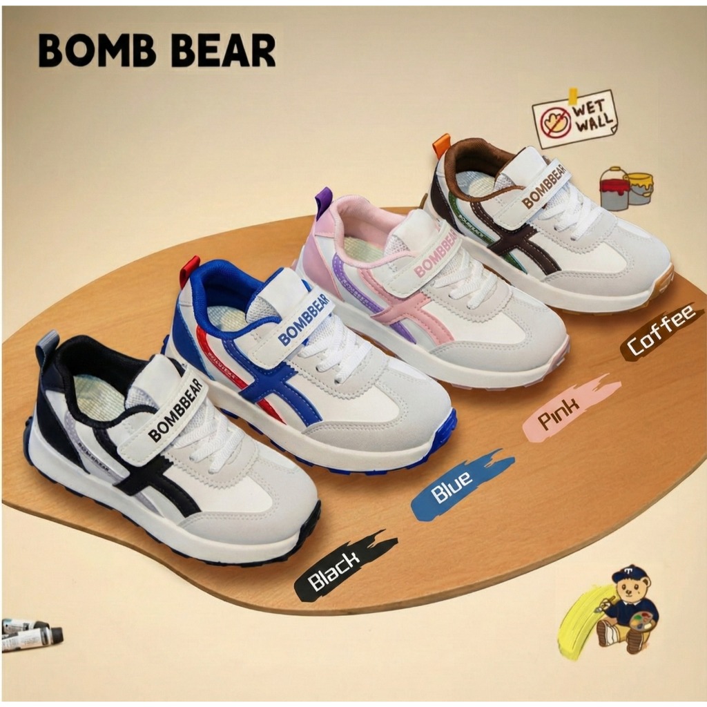Jual Bomb Bear YNSS2202 Sepatu Sports Sekolah Anak Laki Laki Perempuan ...